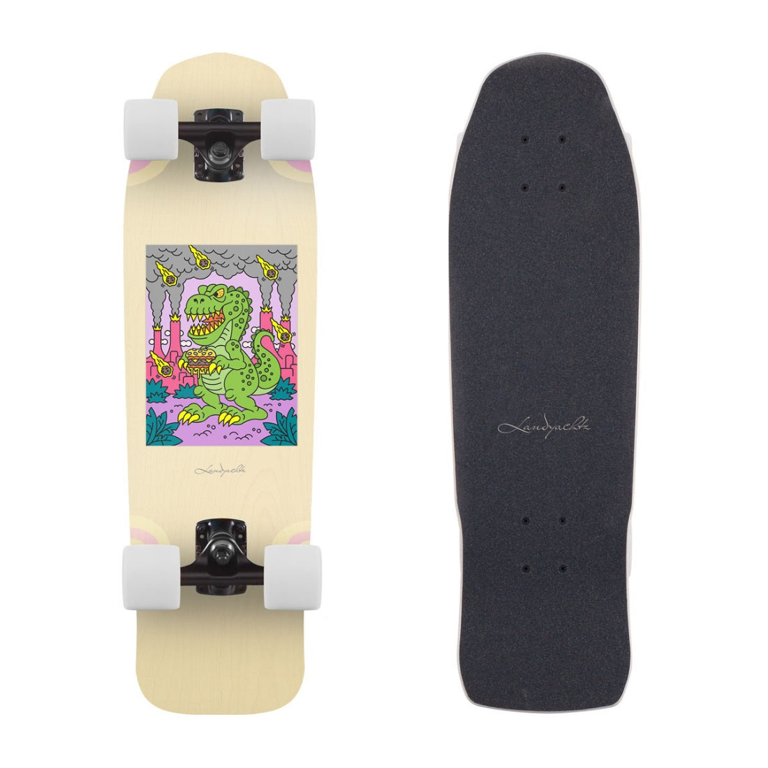 Stoked Ride Shop | 2019 Landyachtz Dinghy Series Green Tiger Complete ...
